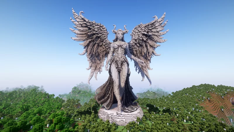 Minecraft Angel Statue V23 Free Minecraft Map