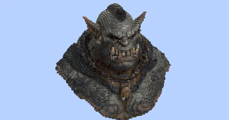 Orc bust Minecraft Map