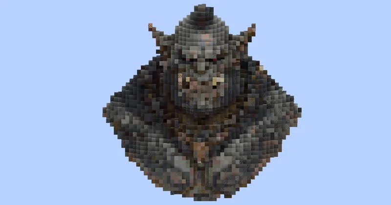 Orc bust small Minecraft Map