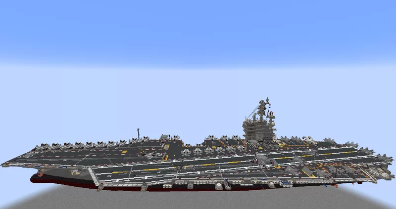 USS Nimitz-class aircraft carrier Minecraft Map