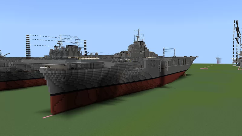 USS Essex (CV-9) 1:1 Scale (1943) Minecraft Map