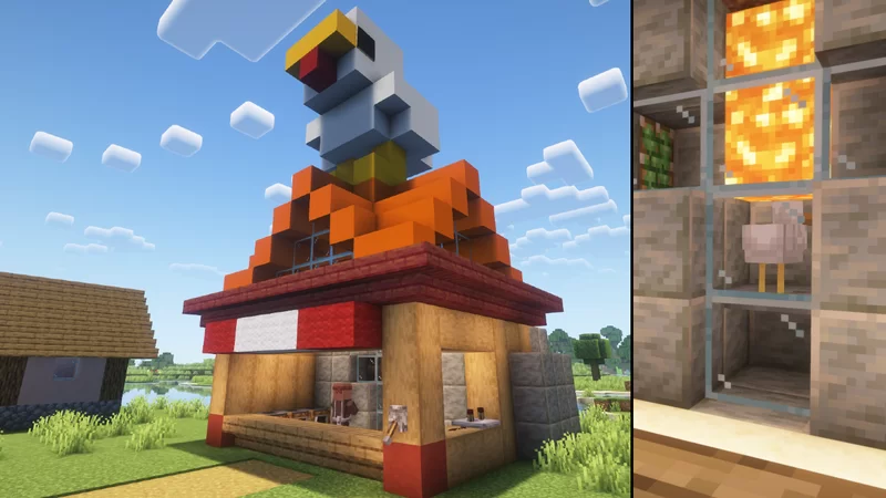 Steve's Lava Chicken (Functional) Schematic In World Folder Minecraft Map