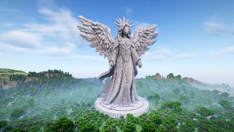 Minecraft Angel Statue V32 Minecraft Map