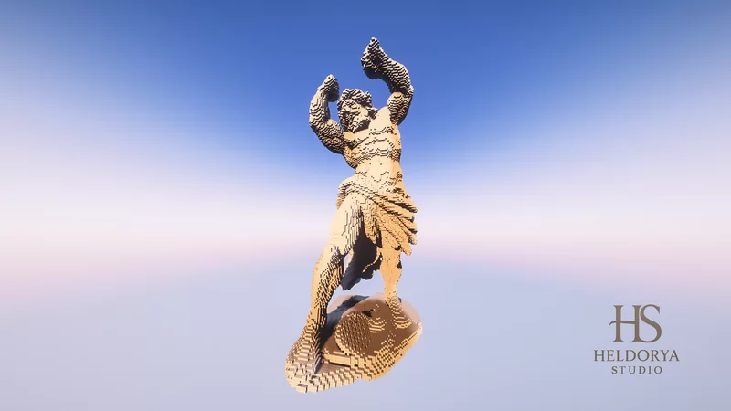 Zeus Statue - Smooth Stone Minecraft Map