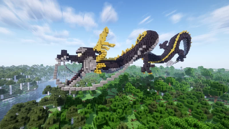 Minecraft Auroral |Serpent| Statue Free 🐉 Minecraft Map