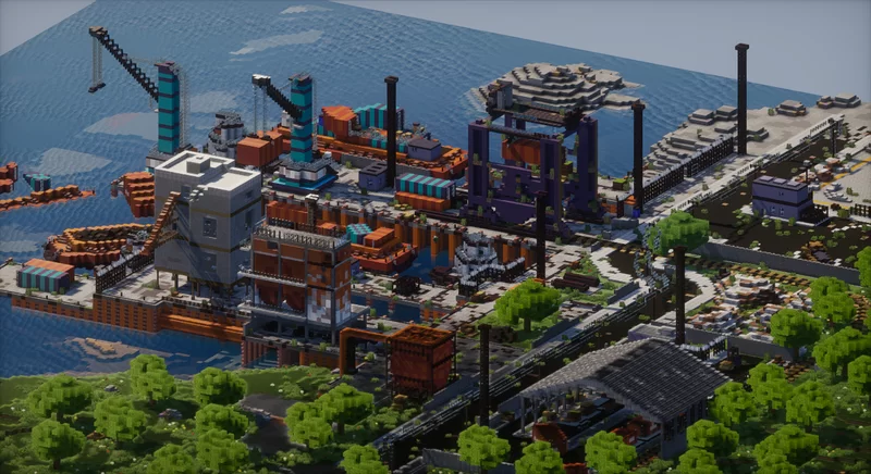 Rust Map "Harbor" Minecraft Map