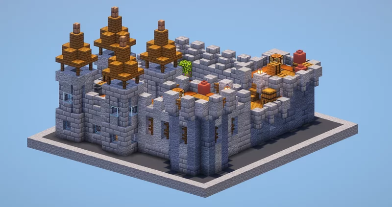 Medieval castle Minecraft Map