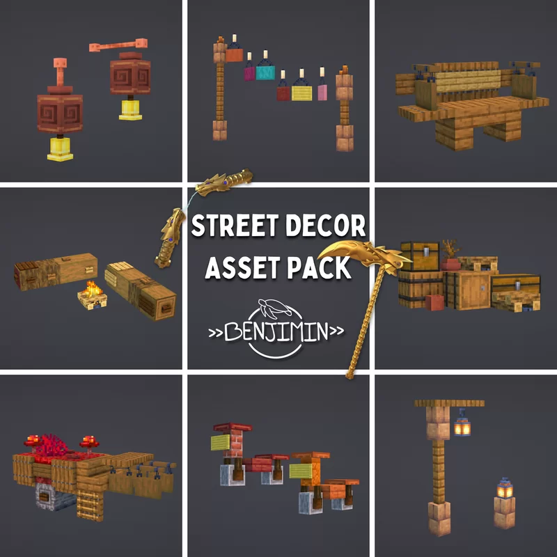Street Decor Asset Pack (Java Download) Minecraft Map