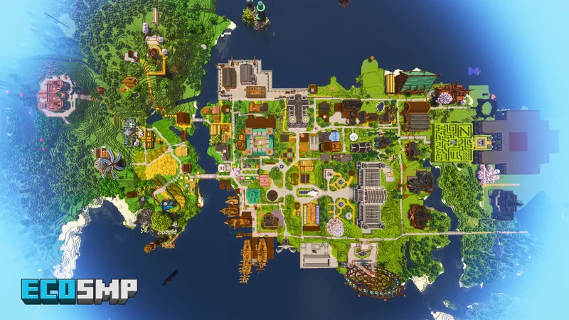 🏛️ The Respite – A Living, Breathing, Survival Town Minecraft Map