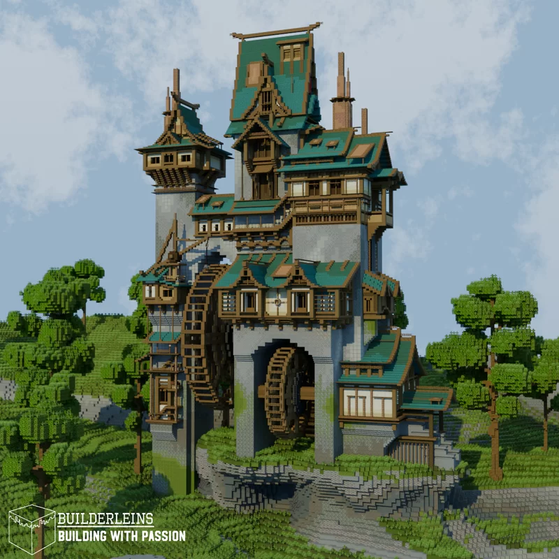 Hilltop mansion Minecraft Map