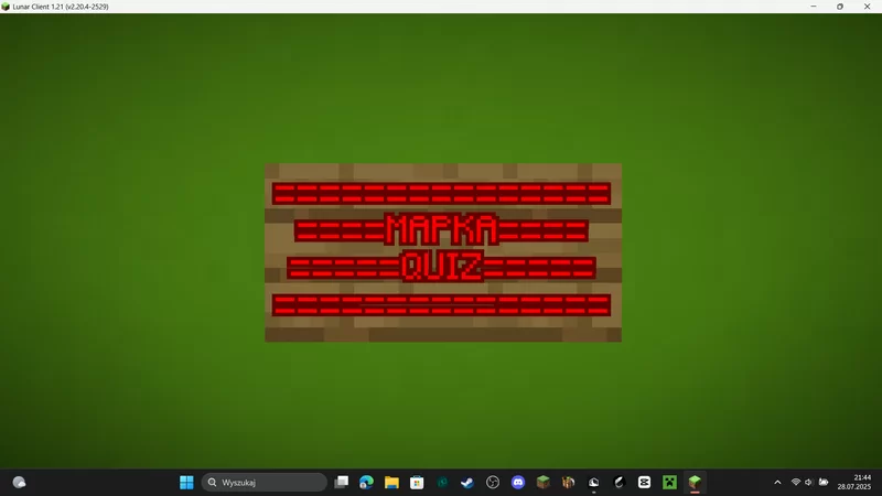 QUIZ O MINECRAFT! Minecraft Map