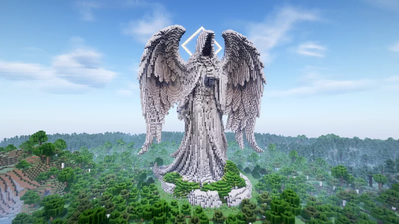Minecraft Angel Statue V48 Minecraft Map
