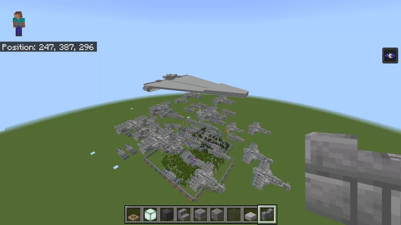 star wars Minecraft fleet invasion Minecraft Map