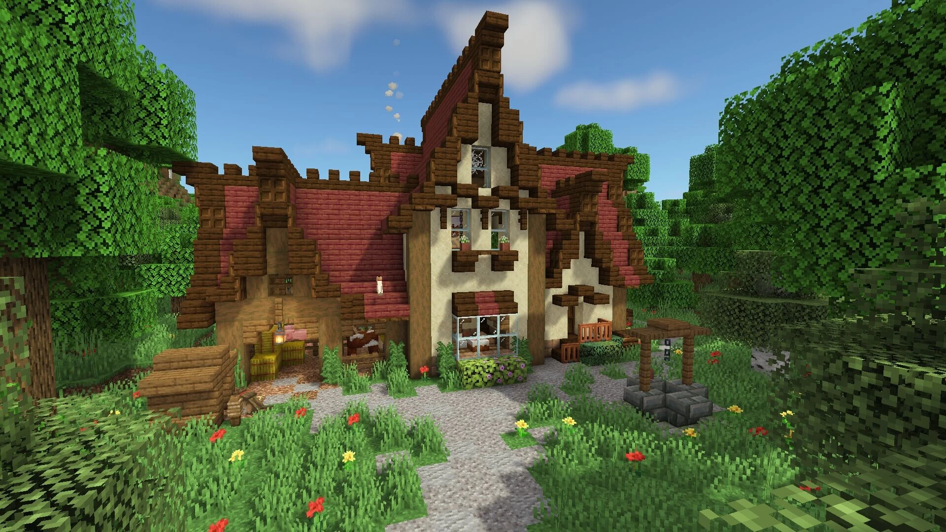 A Cozy Minecraft Farmhouse - ⬇️ (Java/Bedrock/Schematic/Litematic) - Maps - Mapping and Modding ...