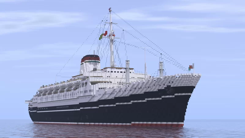 Ocean liner SS Andrea Doria Minecraft Map