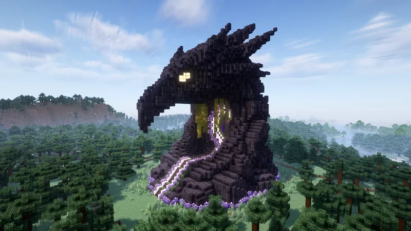 Minecraft Crow Nether Portal Statue V02 Minecraft Map