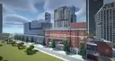Modern building and old factory - schematic Minecraft Map