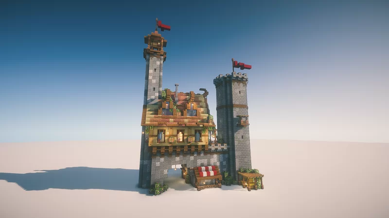 🏰 Medieval Tower House – Download Minecraft Map