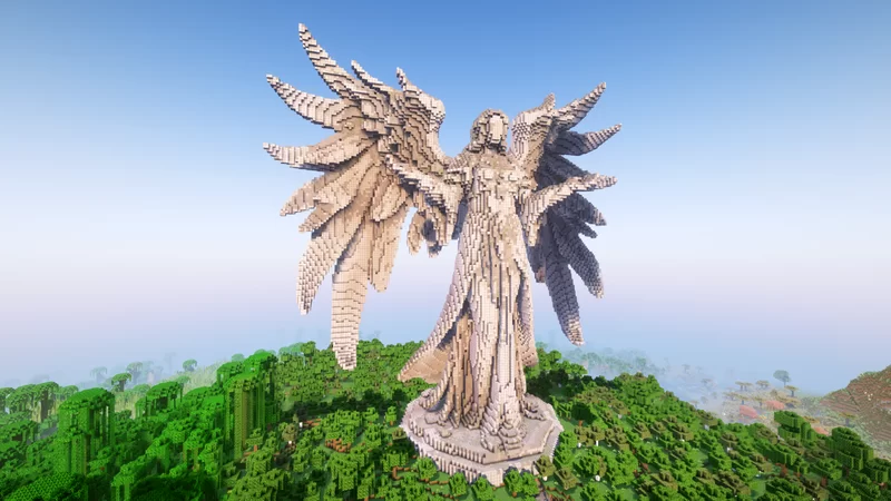 Minecraft Angel Statue V14 Free Minecraft Map