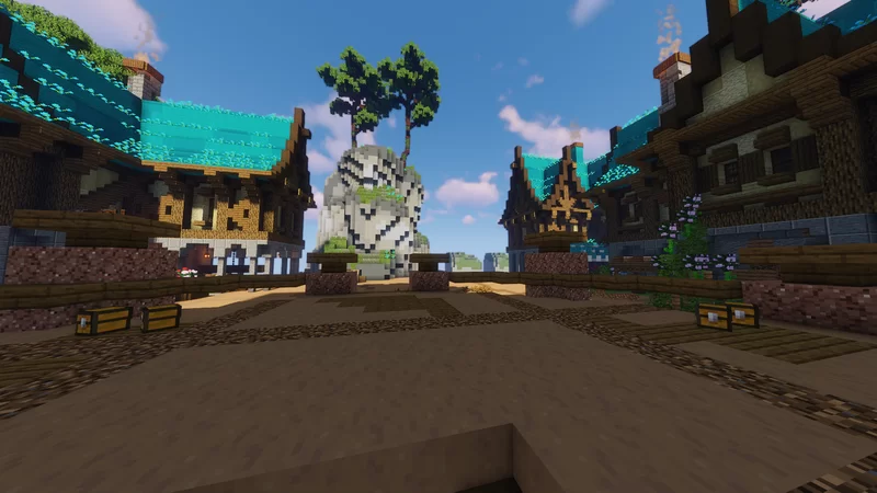 Blue Village Spawn - Download Minecraft Map