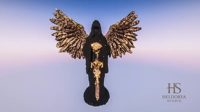 Gothic Death Angel - Dark theme Statue Minecraft Map