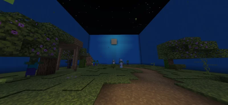 Zombies Defense Tower McBe 1.21.51+ Minecraft Map