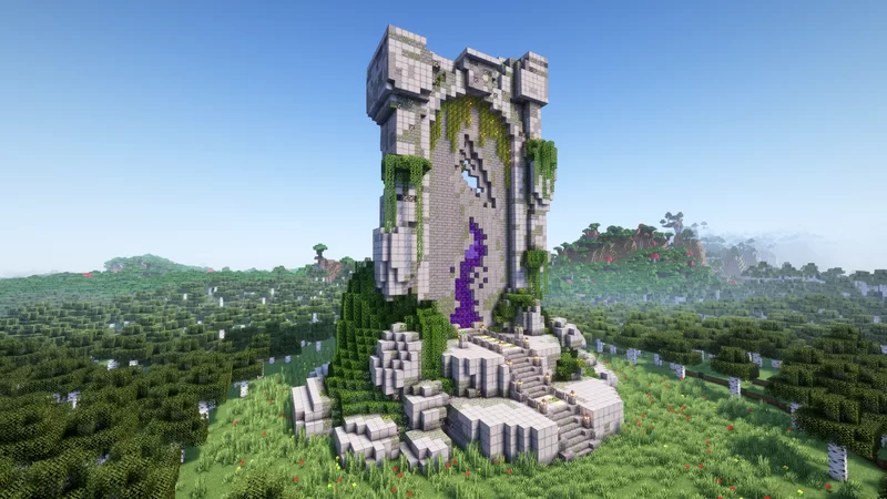 Minecraft Simple Nether Portal Statue Minecraft Map