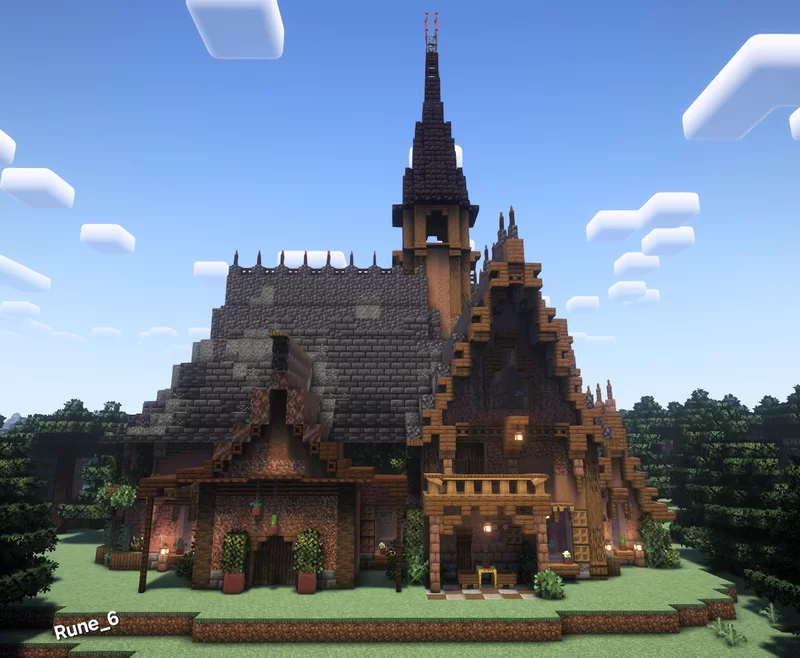 Gothic mansion| Survival-Friendly Minecraft Map