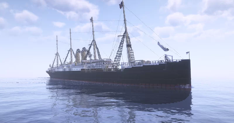 SS Elbe 3:1 scale Minecraft Map