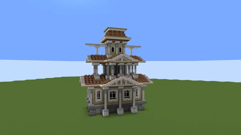 Greek House [ FREE SCHEMATIC ] Minecraft Map