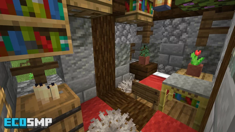 🌲 Timbered Hearth (Medieval House) | Download Minecraft Map