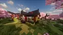 Japanese Cherry Blossom Village Minecraft Map