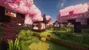 Japanese Cherry Blossom Village Minecraft Map