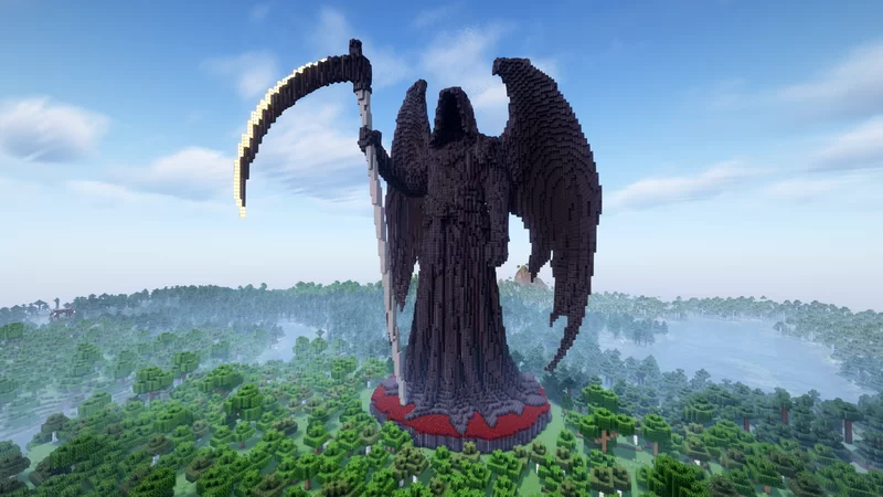 Minecraft Death Reaper Statue V02 Free ☠️ Minecraft Map