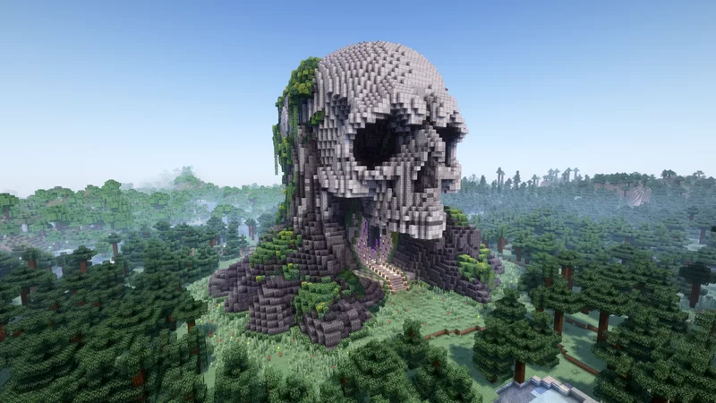 Minecraft Skull Nether Portal Statue V09 Minecraft Map