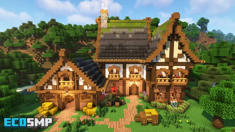 🐎 Traveler's Refuge (Medieval Inn & Tavern) | Download Minecraft Map