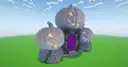 Minecraft Pumpkins Nether Portal Statue Minecraft Map