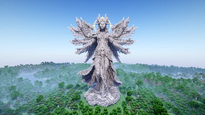 Minecraft Angel |Asura-6 Arms| Statue V54 Free Schematic Minecraft Map