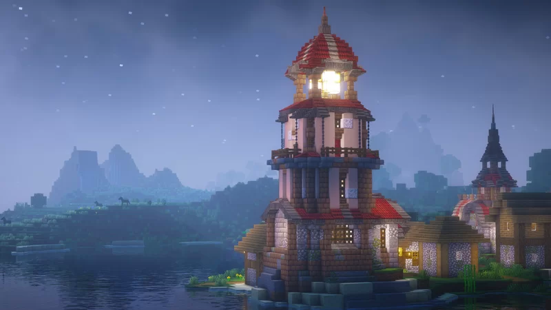 Medieval Lighthouse - Free Schematic Minecraft Map
