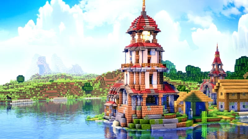 Medieval Lighthouse - Free Schematic Minecraft Map