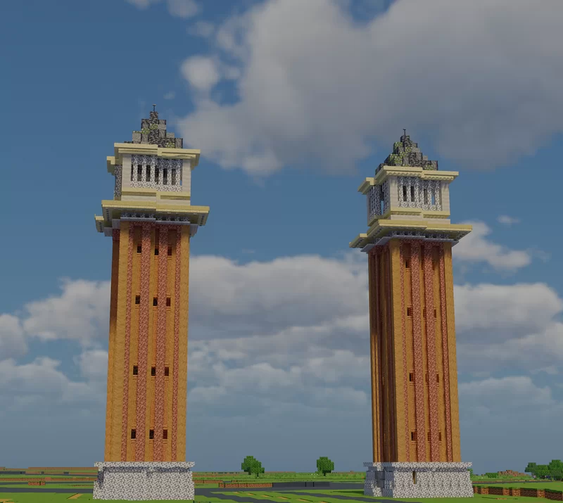 [1:1] Torres Venecianes, Barcelona 🇪🇸 Minecraft Map