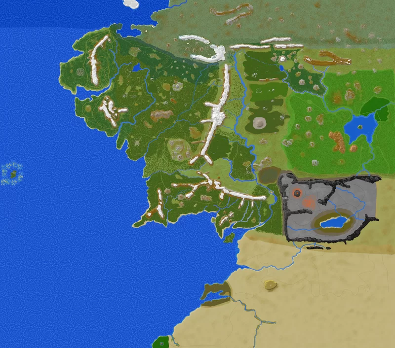 Middle Earth Map - 30k X 30k Minecraft Map