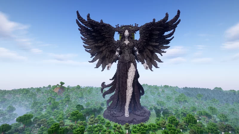 Minecraft Angel Statue V35 Minecraft Map
