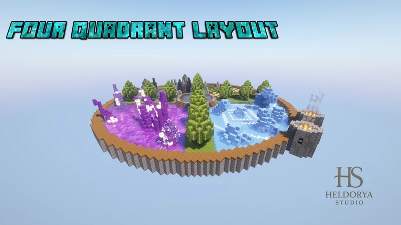 ⚔️ The Eternal Quadrant – PvP Arena (Schematic & World) ⚔️ Minecraft Map