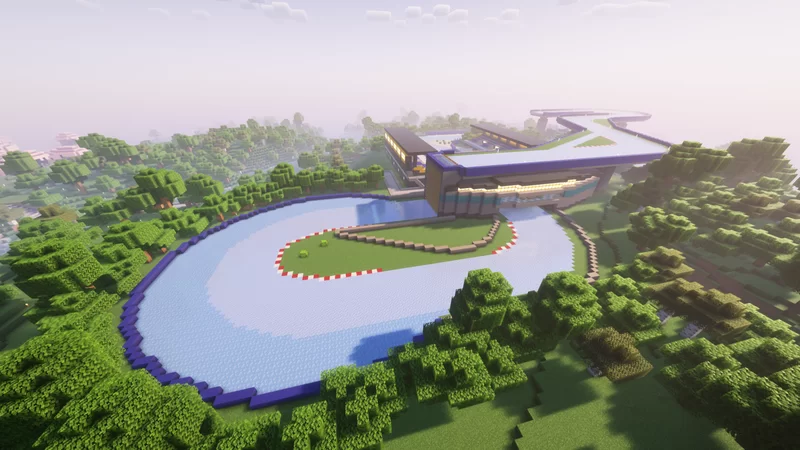 Mario Kart Stadium Boat Race Minecraft Map