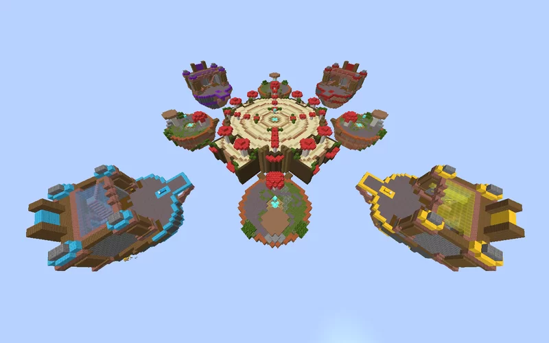 cubecraft bedwars map Mushroom Minecraft Map