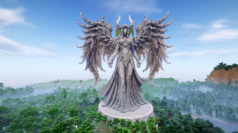 Minecraft Angel Statue V33 Minecraft Map