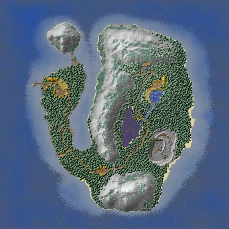 Akrar - Viking Island [750x750 - 1.21+ - Java Minecraft Map] Minecraft Map