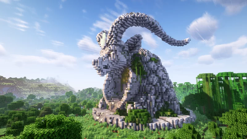 Minecraft Goat Head Nether Portal Statue Minecraft Map