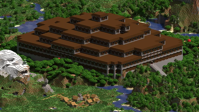 Woodland MEGA Mansion Minecraft Map